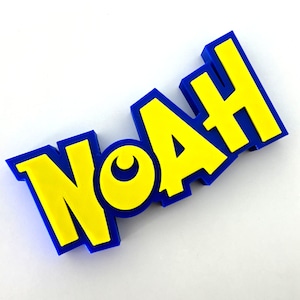 Personalised Poke Inspired Name Sign - Poke Style Custom 3D Name Plate ...