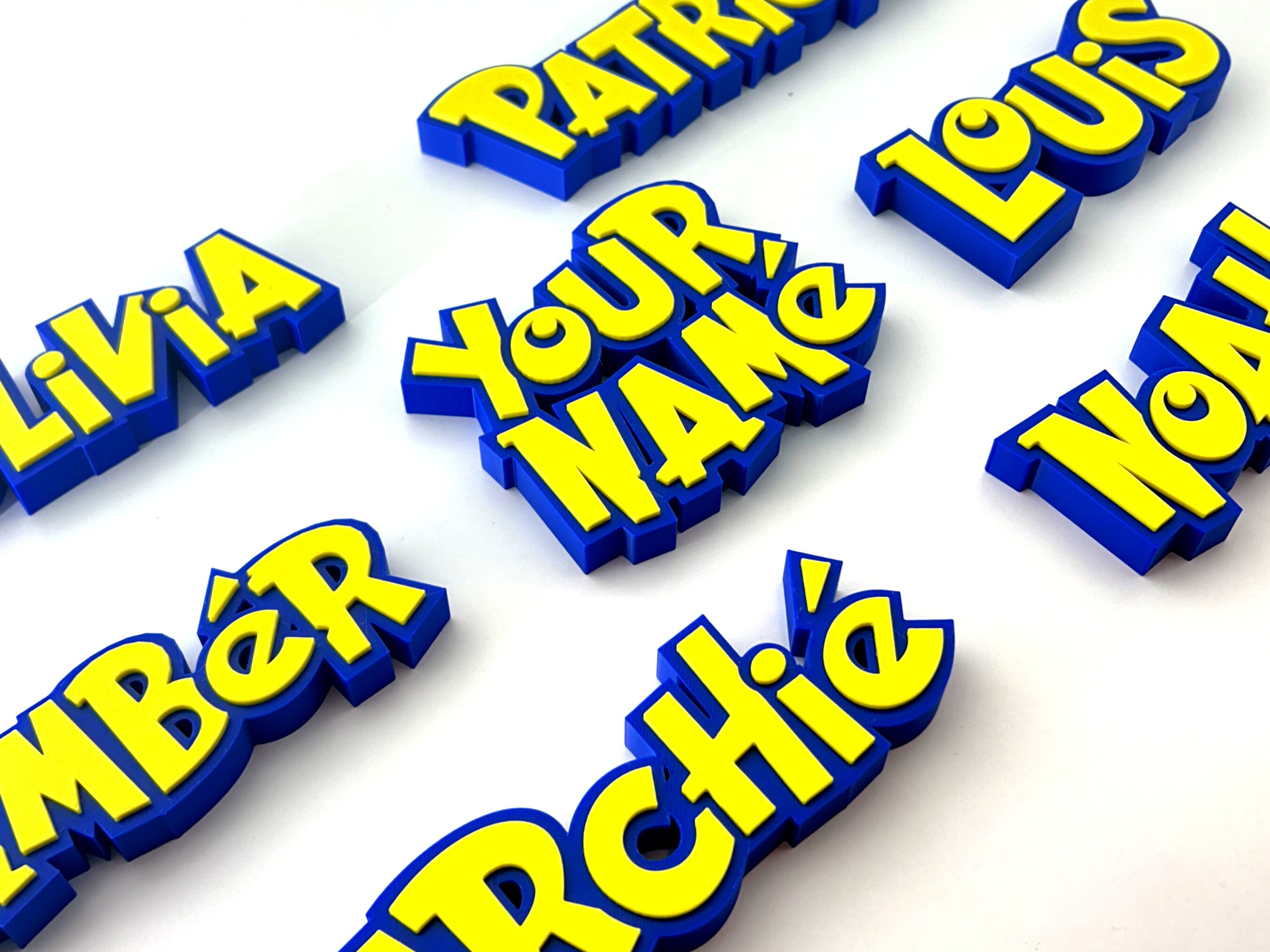 Personalised Poke Inspired Name Sign Poke Style Custom 3D Name Plate ...