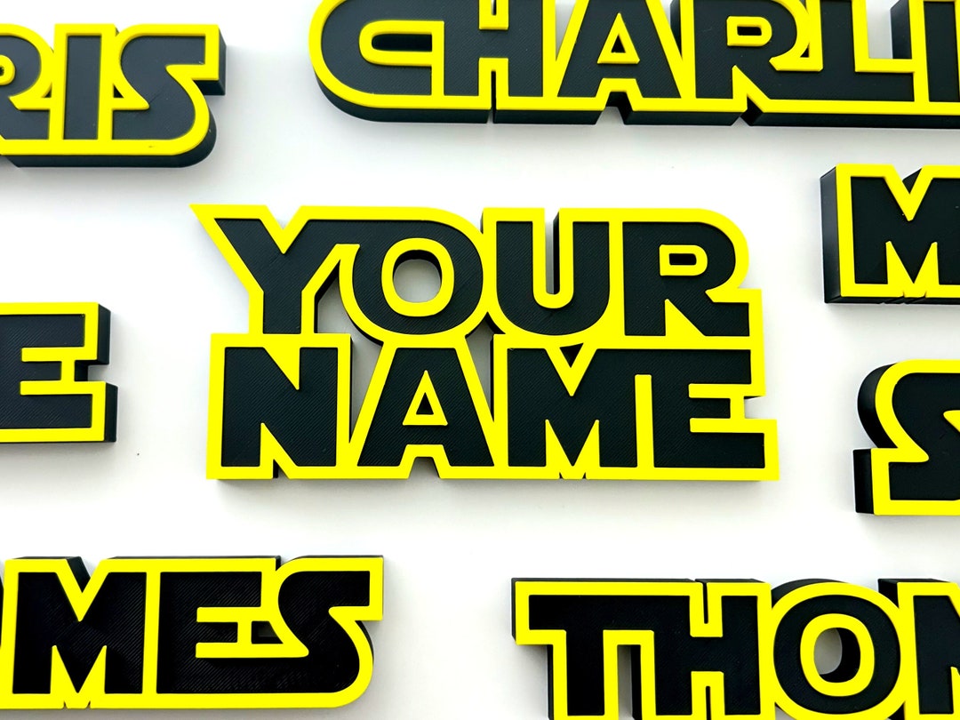 Personalised Star Space Wars - Space Fan Custom Name Sign ...