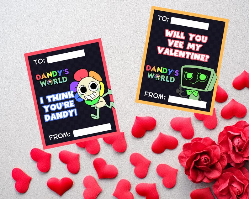 Dandy's World Valentine's Day Cards: Twisted Toons Dandy Valentines ...
