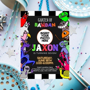 Garten of Banban Birthday Invitation: Customizable Digital Template ...