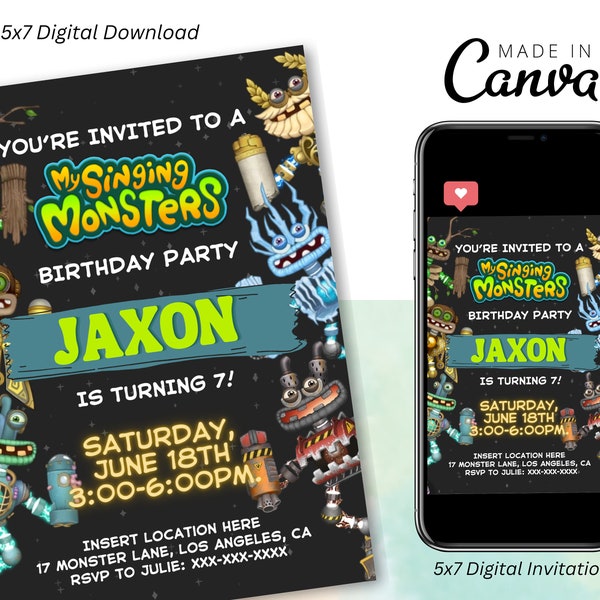 Monster Birthday - Etsy