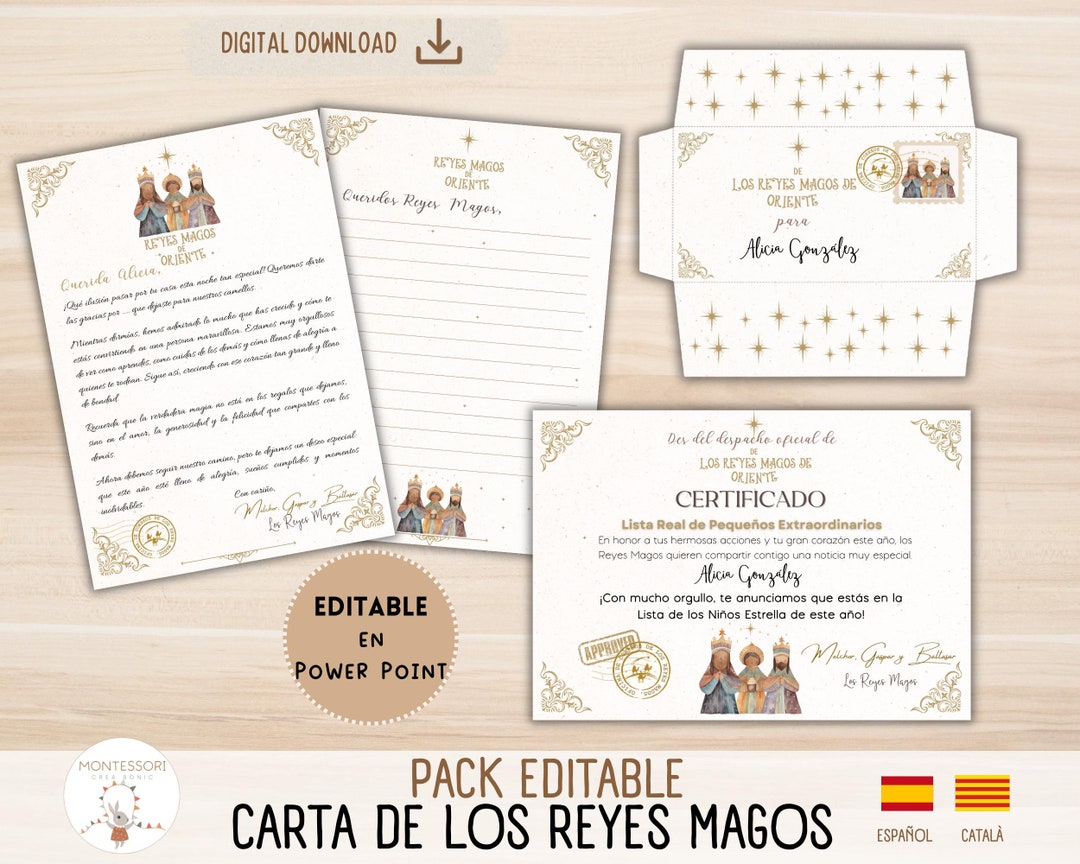 Letter From the Three Wise Men. Personalized Printable Kit From the ...