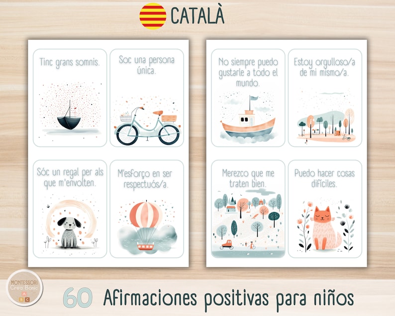 60 Positive Affirmations Cards for Kids | 60 Printable Affirmations ...