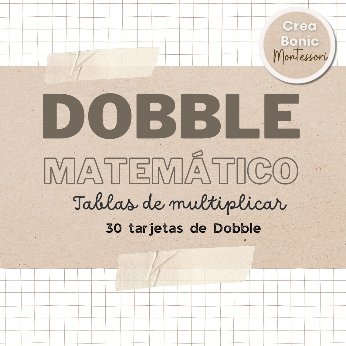 Printable Mathematical Dobble Multiplication Tables. Dobble to Practice ...