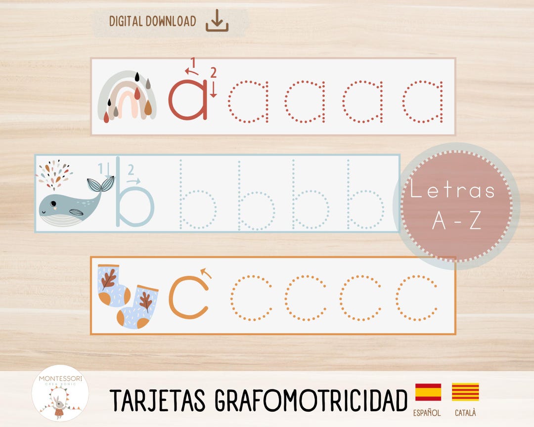 Plantillas de Grafomotricidad de Abecedario /De la A a la Z/ Plantillas ...