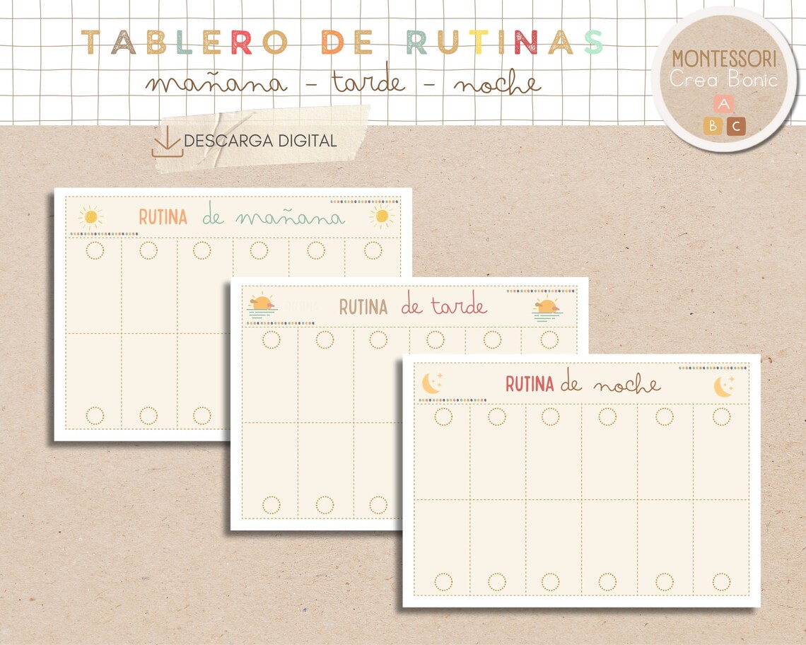 Daily Routines Board for Children in Spanish and Catalan, 144 Routine ...