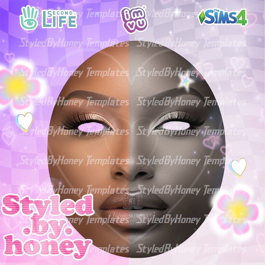 FS_003 Ready to Use IMVU Skin Mesh Head/second Life Skin Template ...