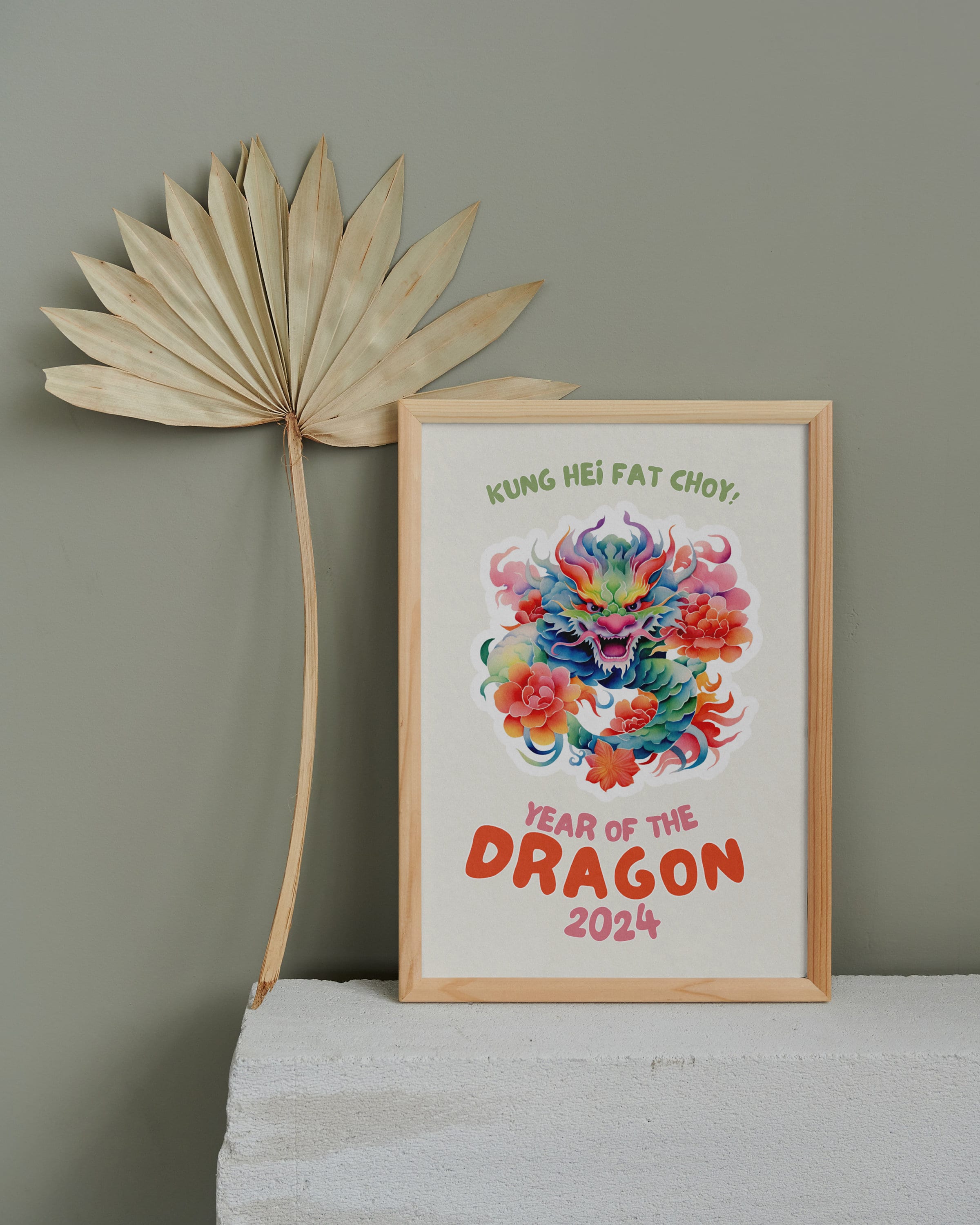 Gong Xi Fa Cai Kung Hei Fat Choy Chinese New Year 2024 Wall Print ...