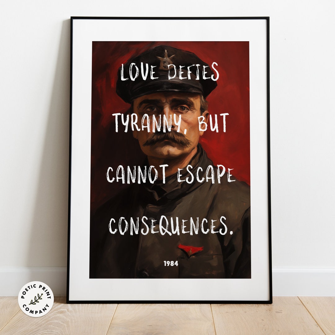 1984 Poster With Big Brother. One Sentence Summary for George Orwell's ...