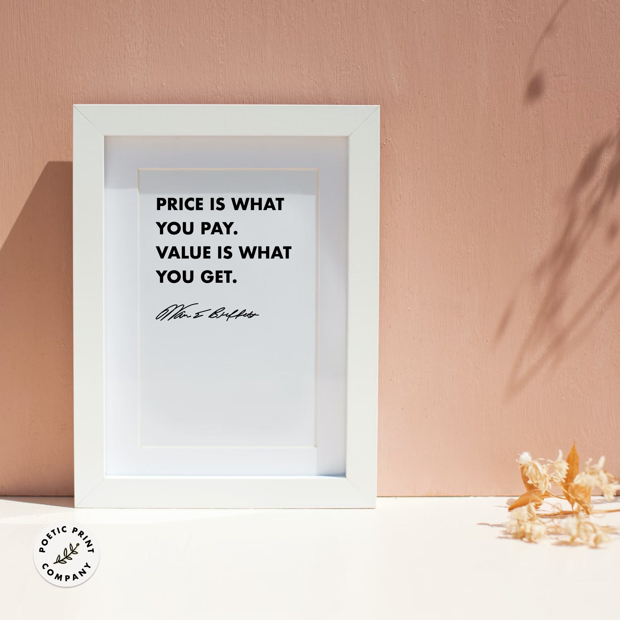 Warren Buffett Quote - Price is What You Pay. Value is What You Get ...