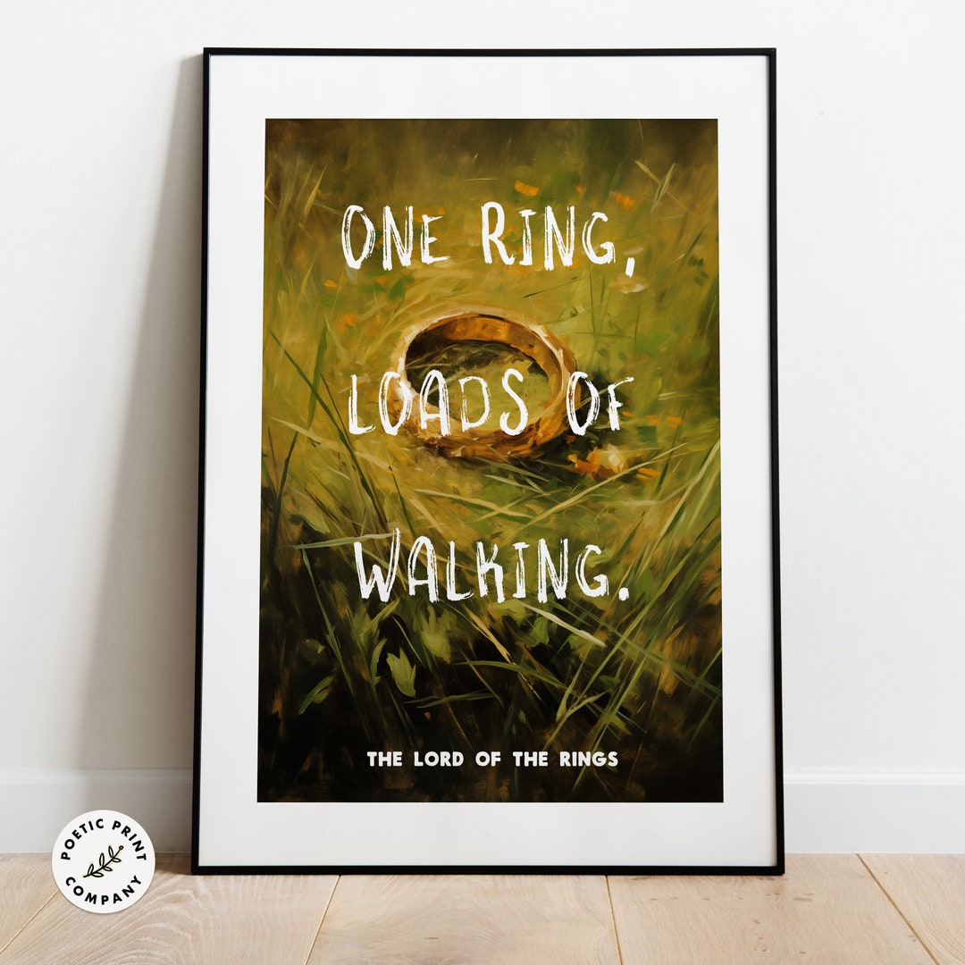 Lord of the Rings Poster. One Sentence Summary for JRR Tolkien's ...