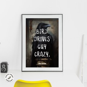 The Raven Poster. One Sentence Summary of the Poem by Edgar Allan Poe ...