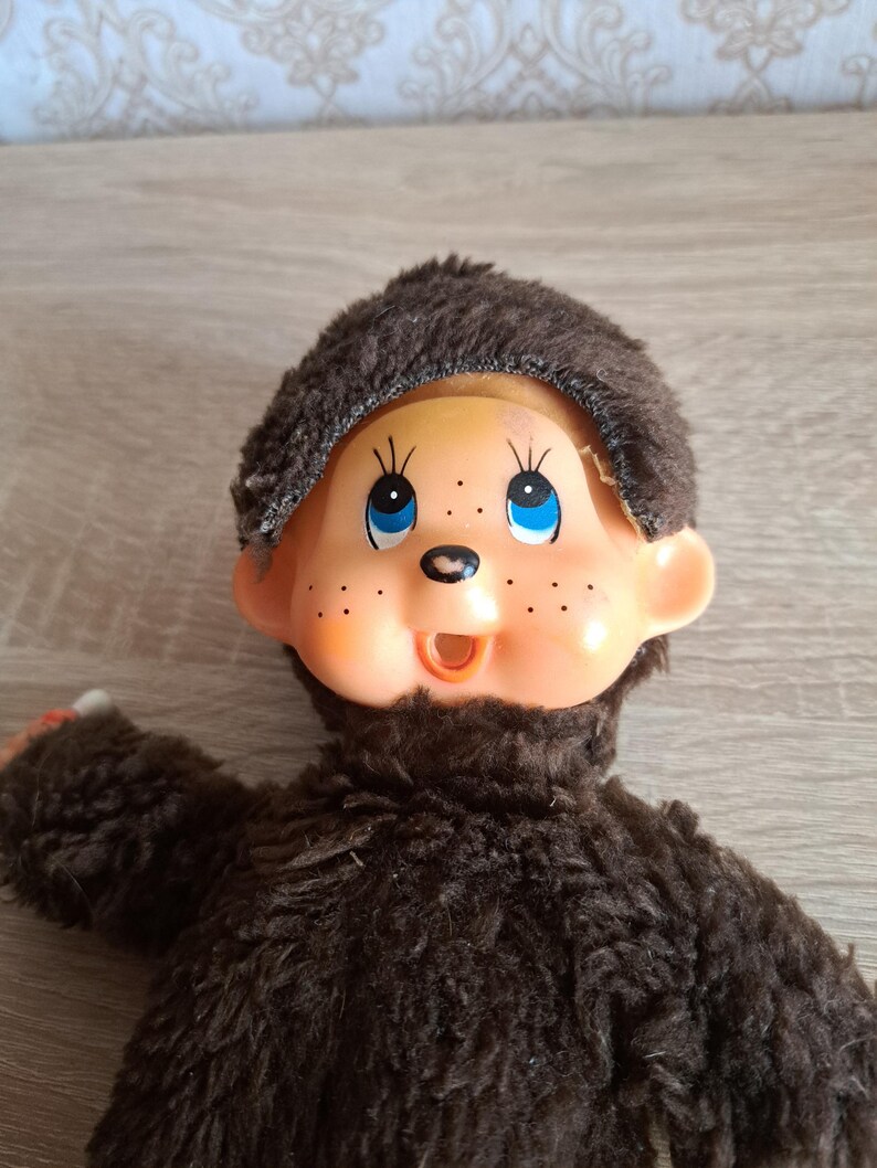 Vintage Plush Monkey, Rubber Face, Plush Dolls, Vintage Monchichi Doll ...