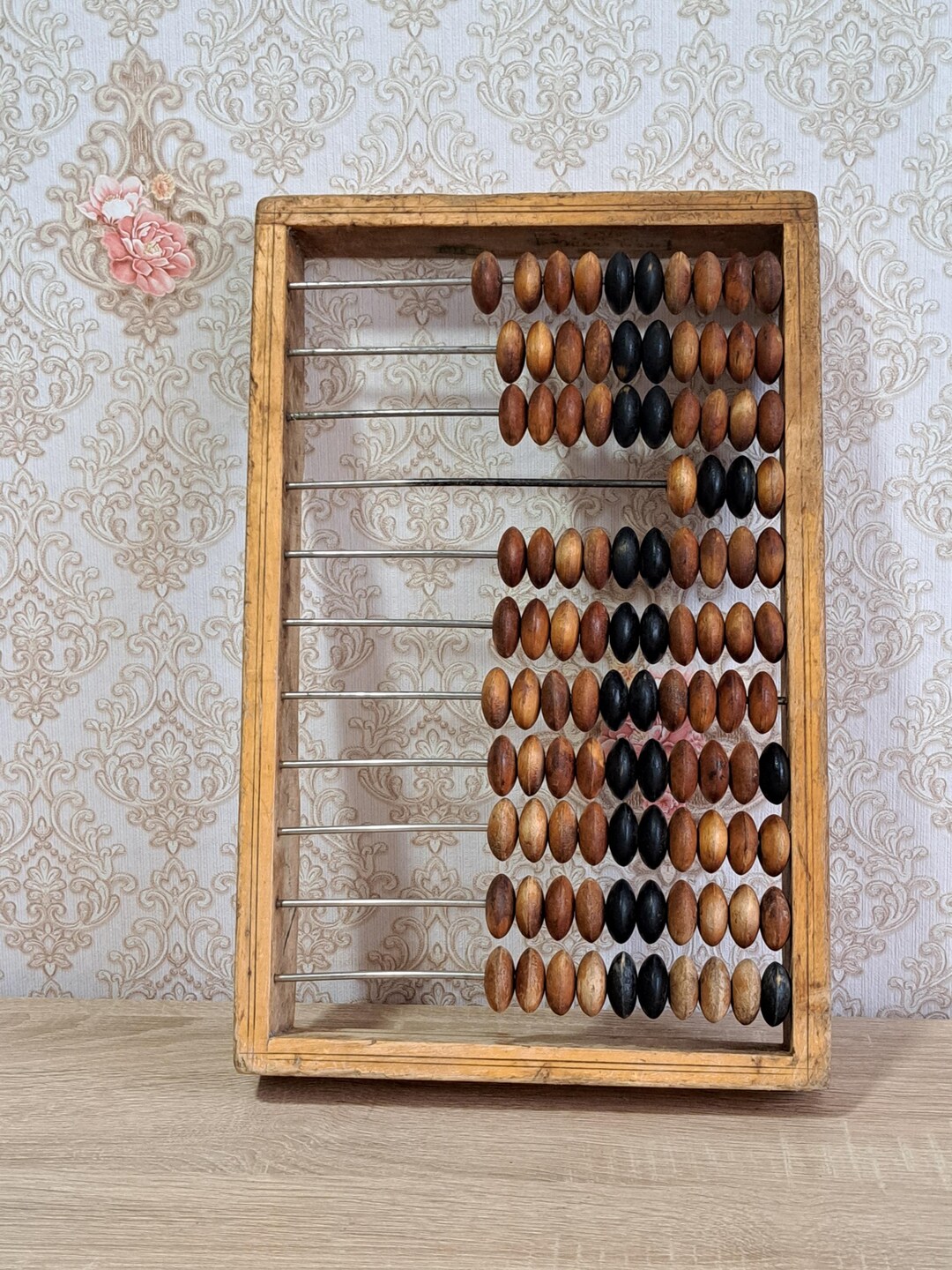 Vintage Wooden Calculator, Vintage Home Rustic Decor, Retro From the ...