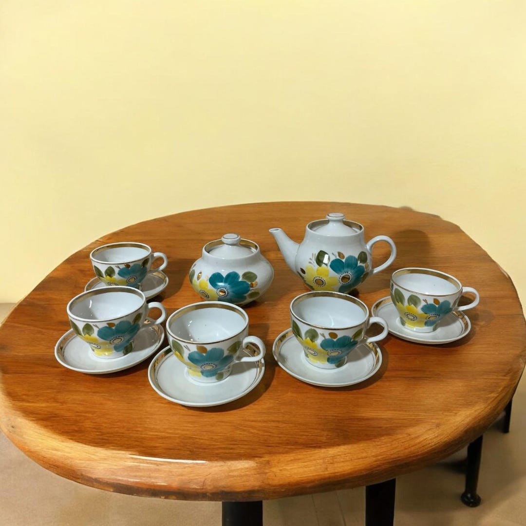 Porcelain Tea Set Baranivka, 60s, 2 Hallmarks, Hand Painted, Ukrainian ...