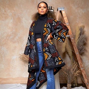 African Print Jacket, African Ankara Jacket, African Print Kimono ...