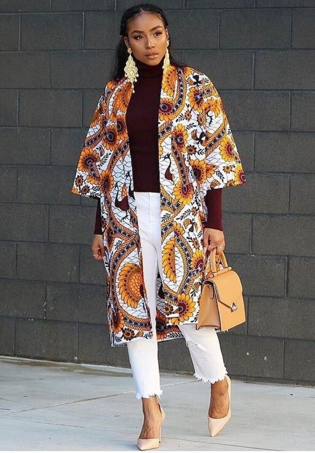 African Print Kimono Dress,african Ankara Kimono Dress, African ...