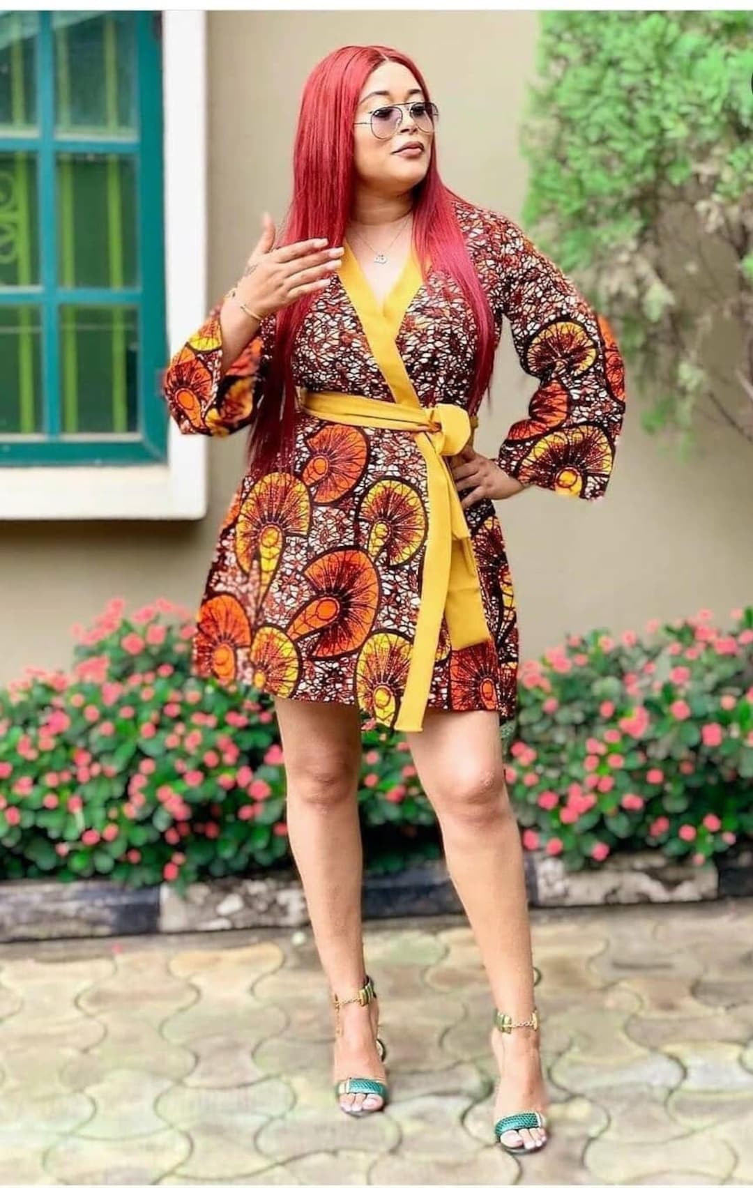 African Print Kimono Dress,african Ankara Kimono Dress, African ...