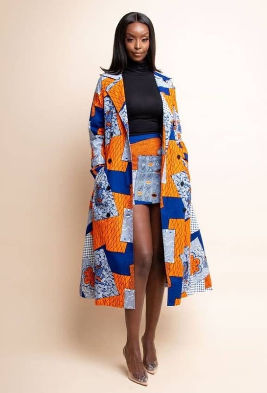 African Print Women's Set, African Ankara Matching Set, African Long ...