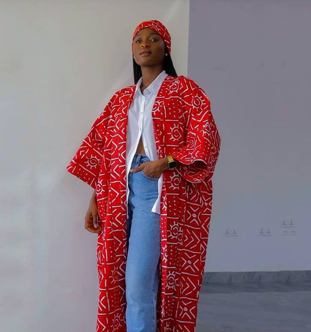 African Print Kimono Dress,african Ankara Kimono Dress, African ...
