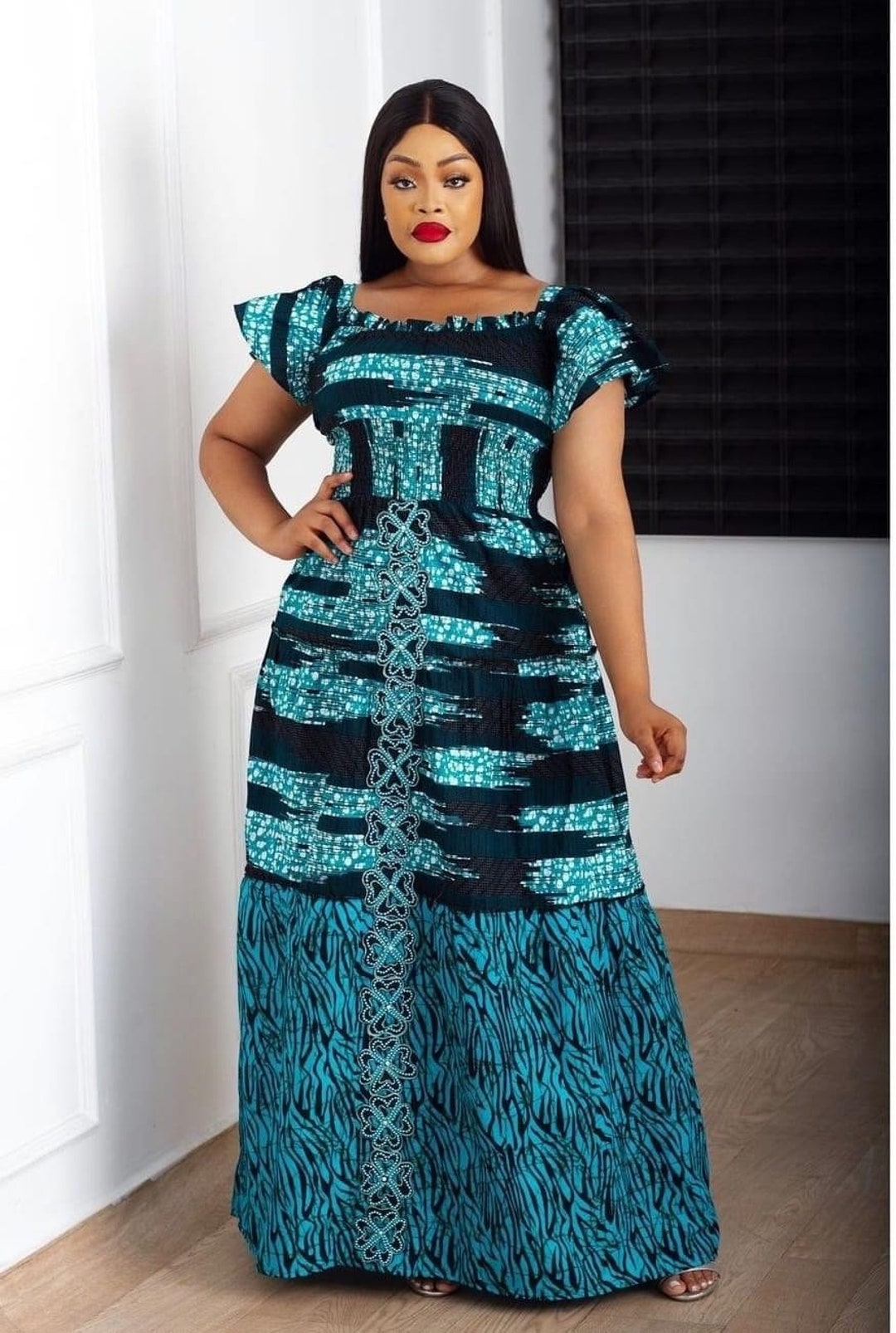 African Print Infinity Maxi Dress, Infinity Dress, African Dresses ...