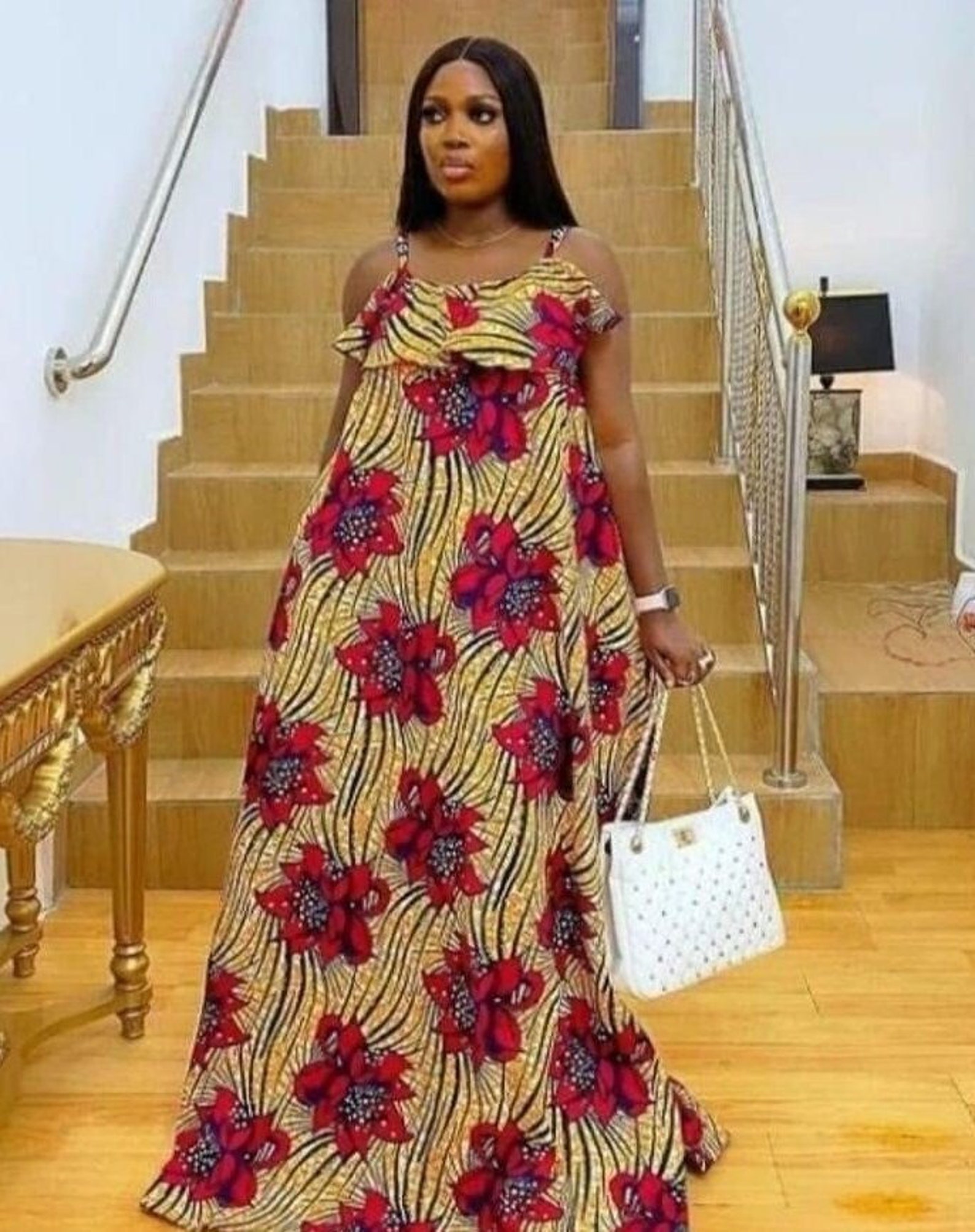 African Print Women Dress, African Ankara Dress, Africa Print Dress ...