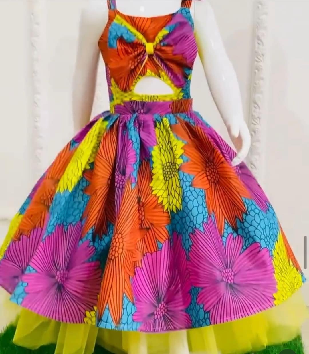 Ankara Birthday Girl Outfit,pink Purple Birthday Tutu Dress,baby Girl ...