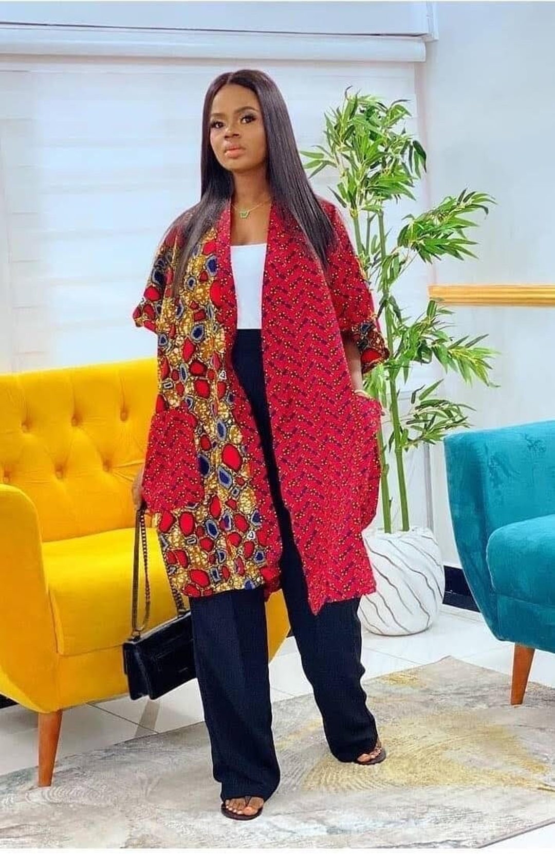African Print Kimono Dress,african Ankara Kimono Dress, African ...