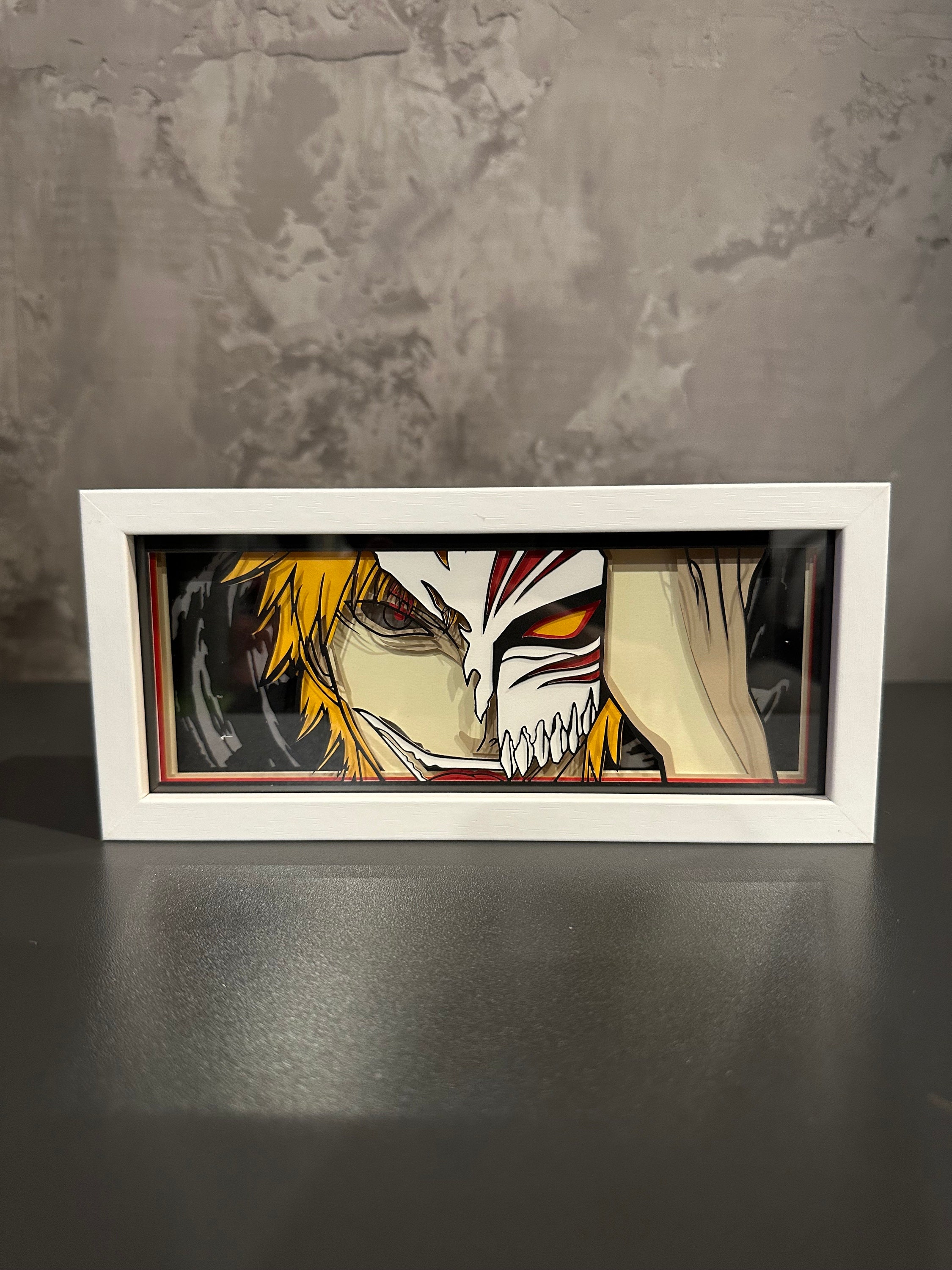 Ichigo Bleach Mask FULL RGB, Anime Light Box, Table Lamp, Handmade ...