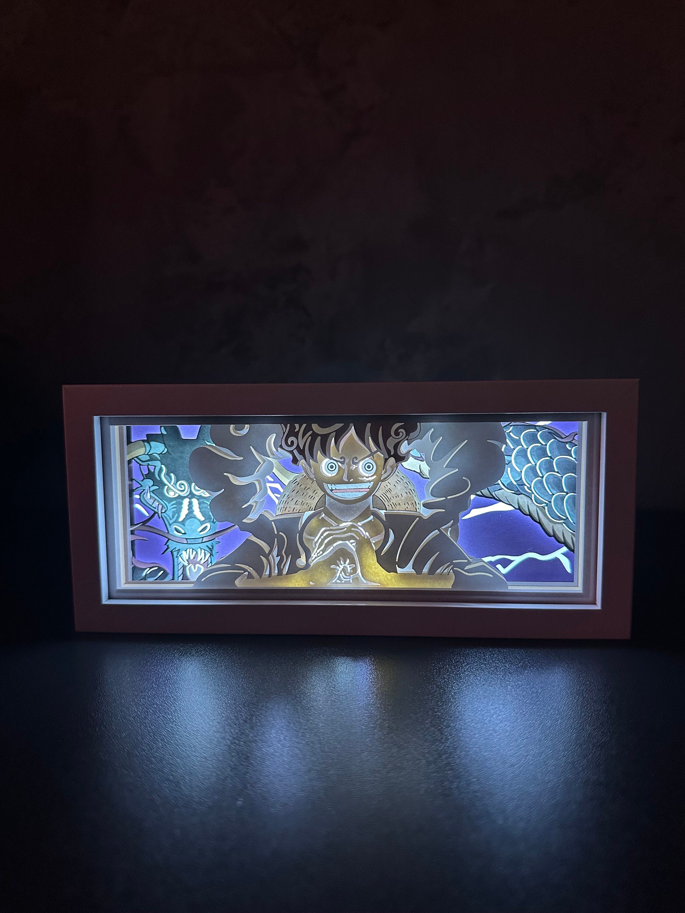 Monkey D Luffy Dragon One Piece FULL RGB, Anime Light Box, Table Lamp ...