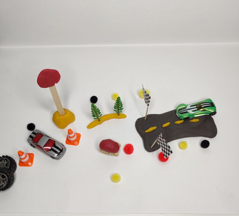 Race Car Playdough Kit - Etsy