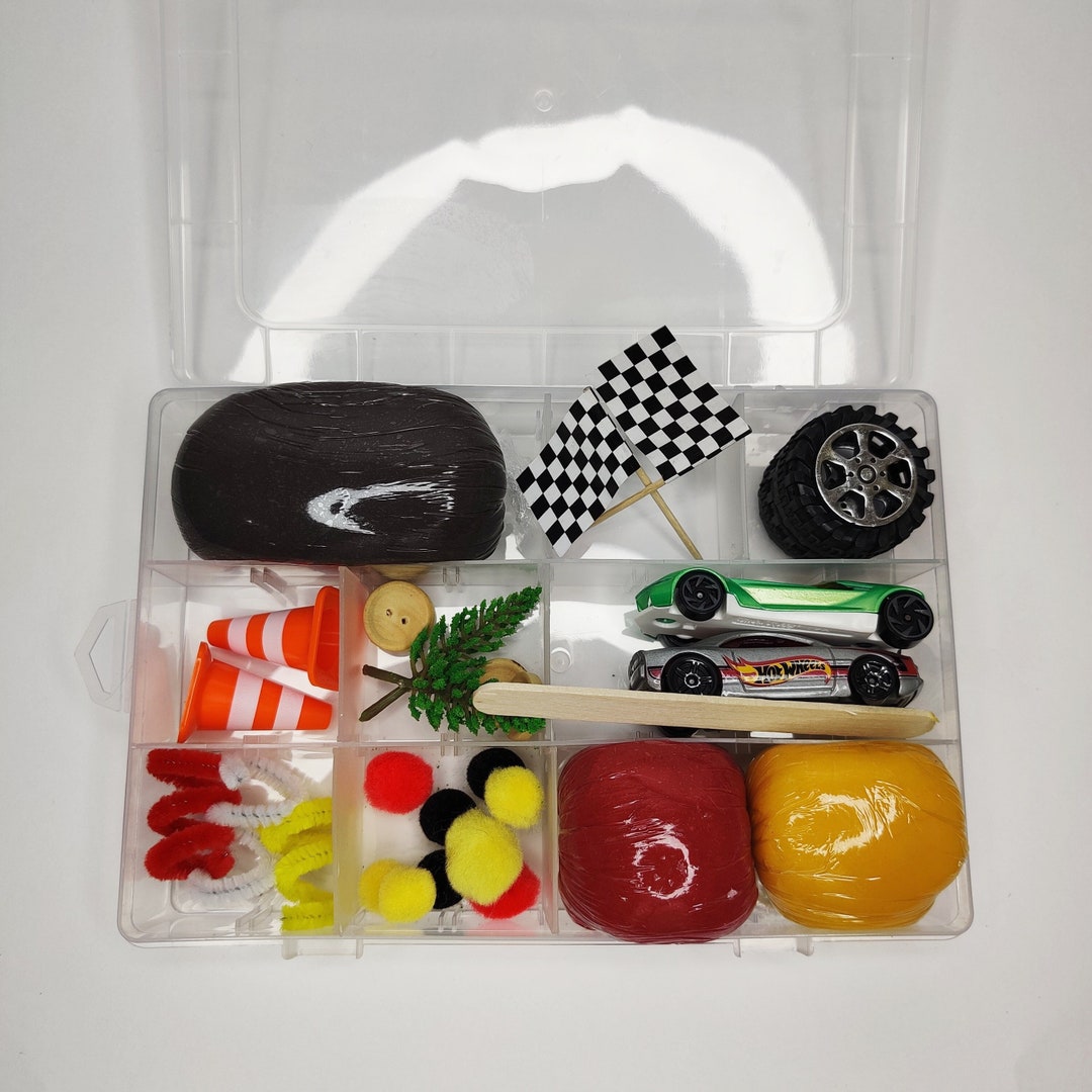 Race Car Playdough Kit - Etsy