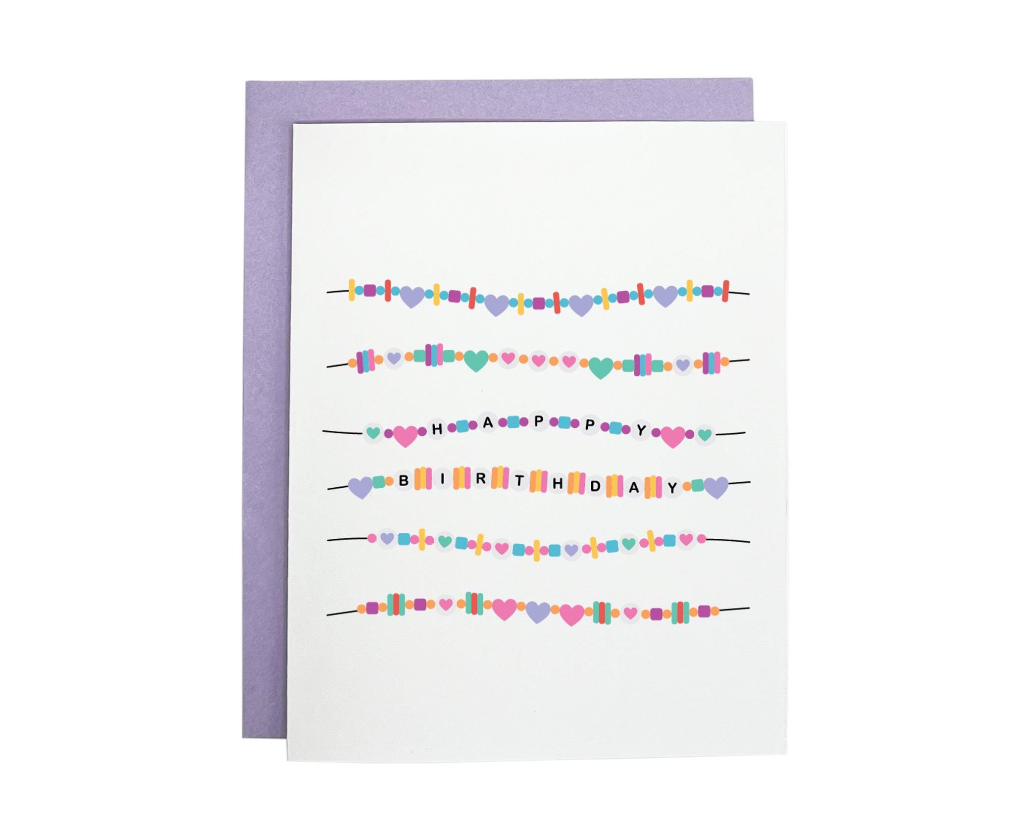 Birthday Friendship Bracelet - Birthday Card - Etsy