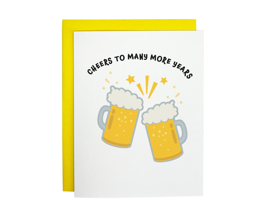 Cheers to Another Year - Birthday Card - Etsy
