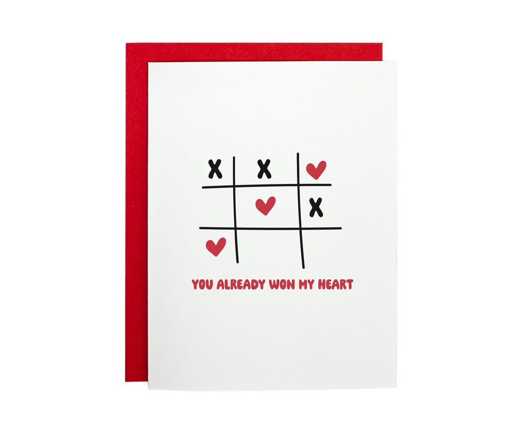 Tic Tac Toe - Relationship Card - Etsy