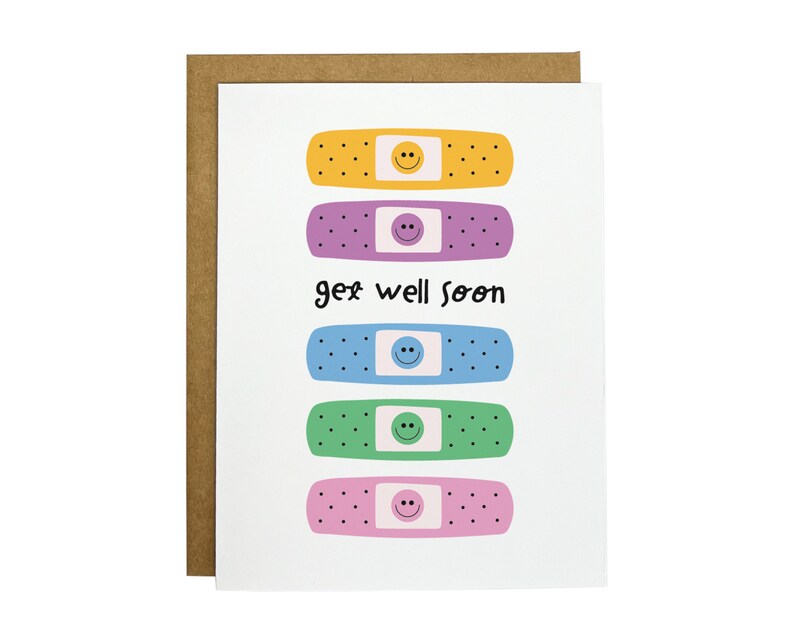 Get Well Soon - Greeting Card - Etsy