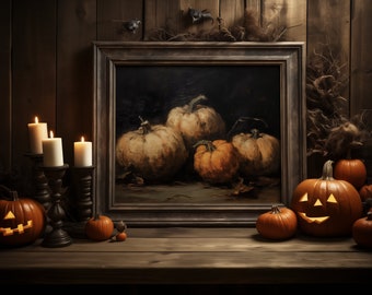 Halloween Printable Wall Art Halloween Pumpkin Print Spooky Pumpkin ...