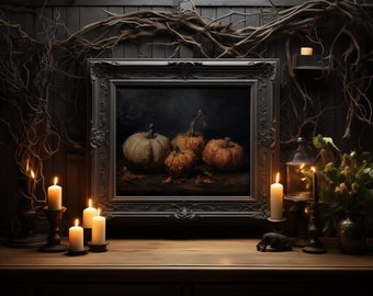 Halloween Printable Wall Art Halloween Pumpkin Print Spooky Pumpkin ...