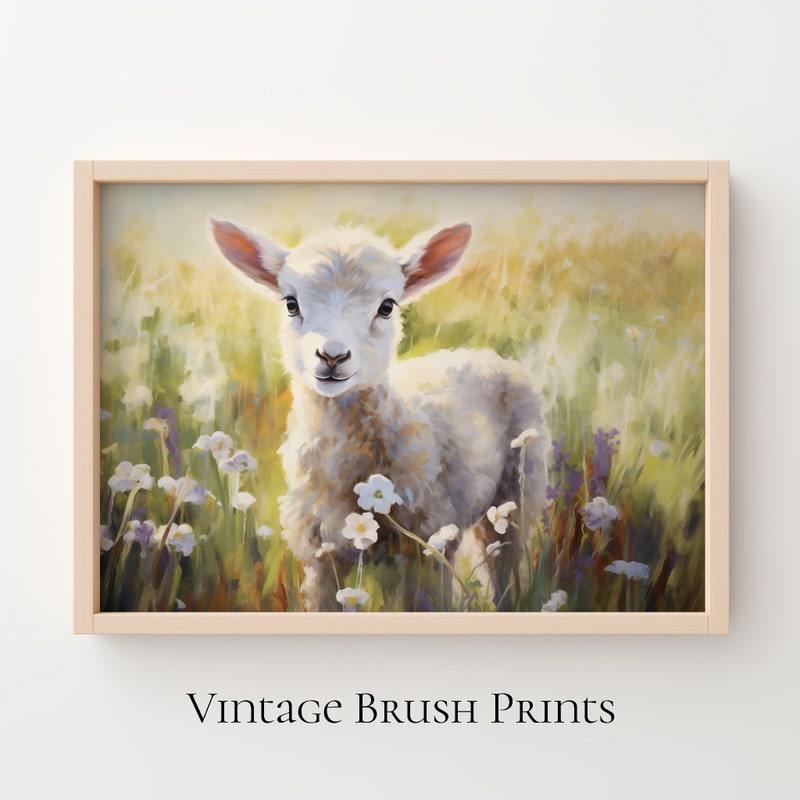 Lamb Print - Etsy