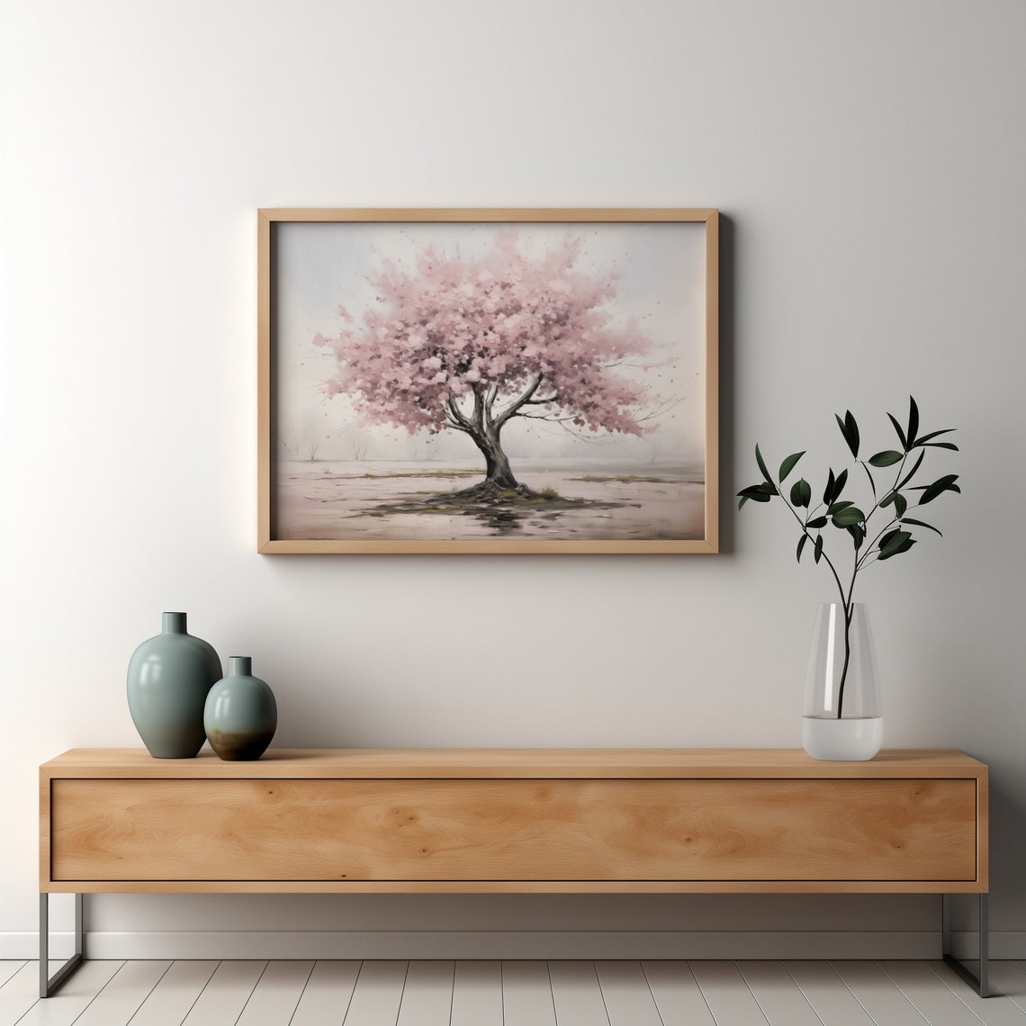 Cherry Blossom Tree Print Vintage Spring Print Farmhouse Print Spring ...