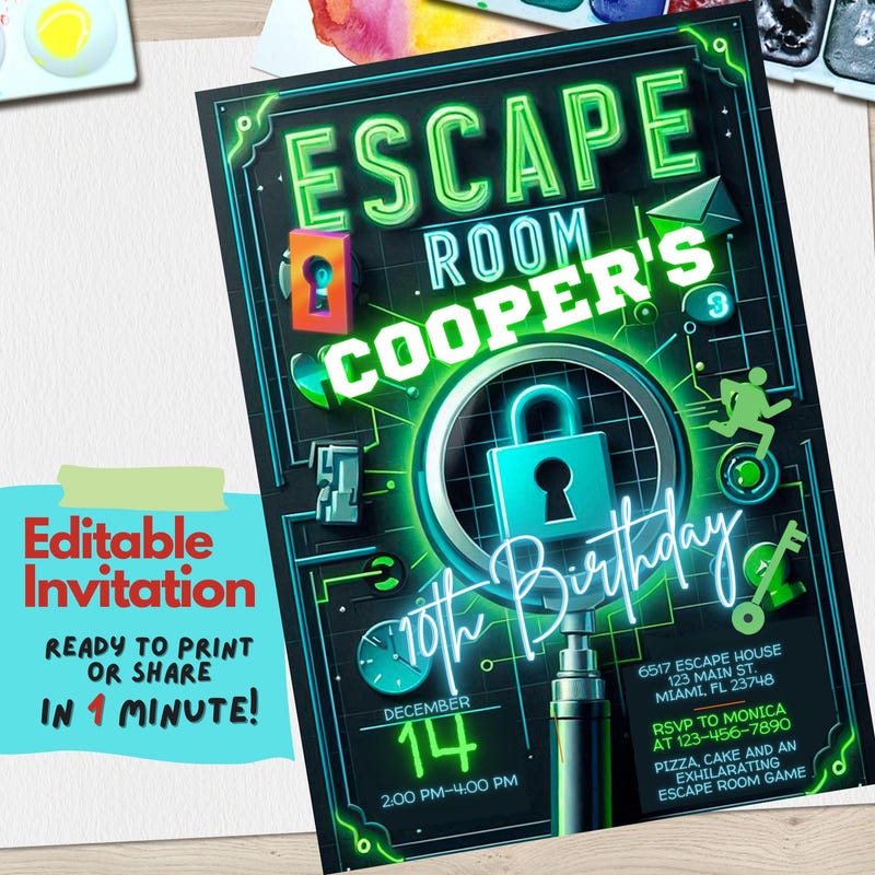 Customized Escape Room Puzzle - Etsy
