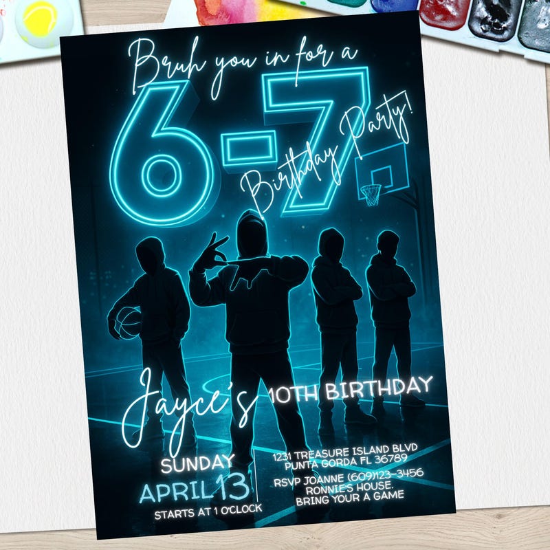 67 Basketball Invite - Etsy