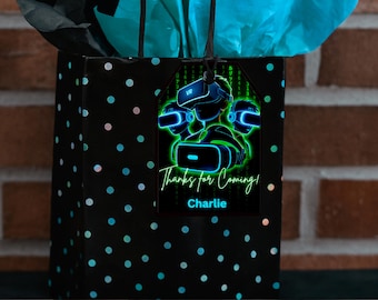 Virtual Reality Birthday Thank You Tags – Editable Name in Canva ...
