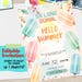 Popsicle End of School Party Invitation | so Long School Hello Summer ...
