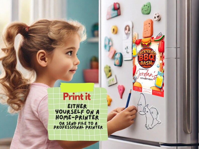 BBQ Birthday Bash Invitation | Backyard Cookout & Grill Party Invite ...