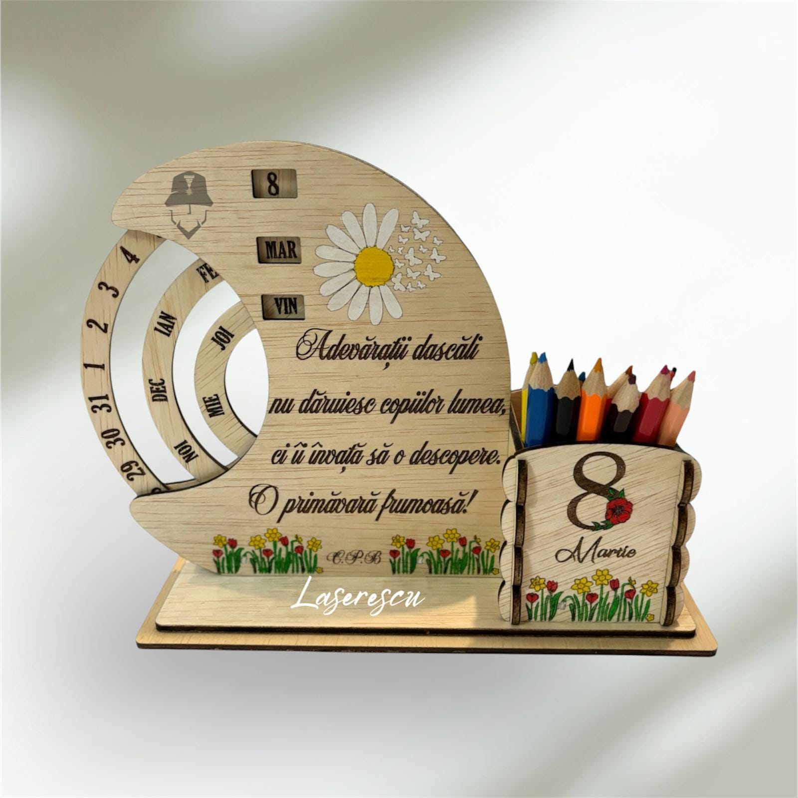 Perpetual Calendar Laser Cut SVG | Calendar SVG Design - Etsy