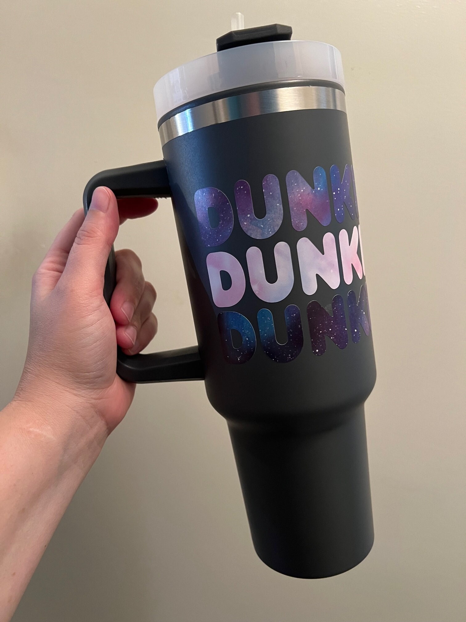 Dunkin Inspired Tumbler With Handle - Etsy