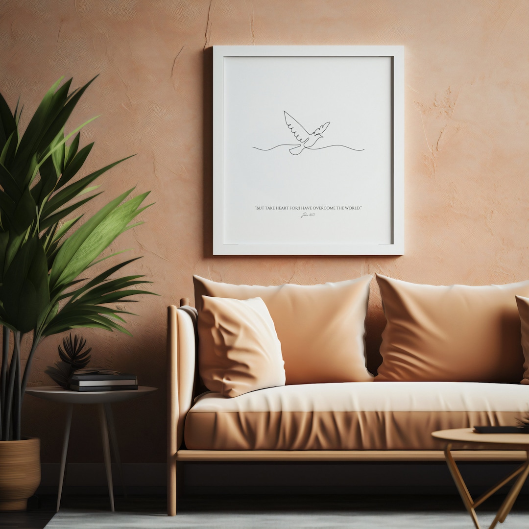 Minimalist Scripture Bible Verse Wall Art Christian Decor, Bible Verse ...