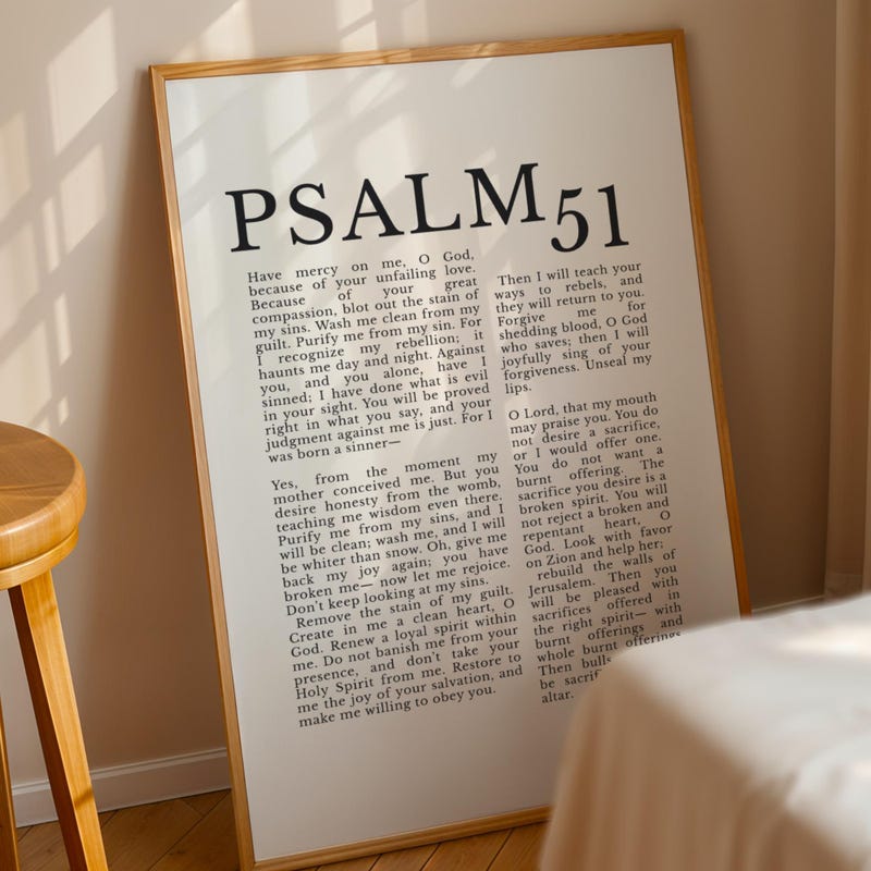 Psalm 51 - Etsy